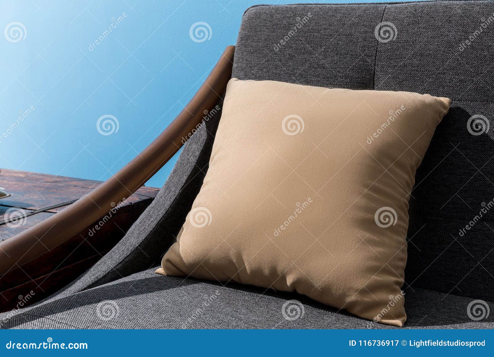 Soft hassock stock image. Image of pillow, comfort, interior - 116736917