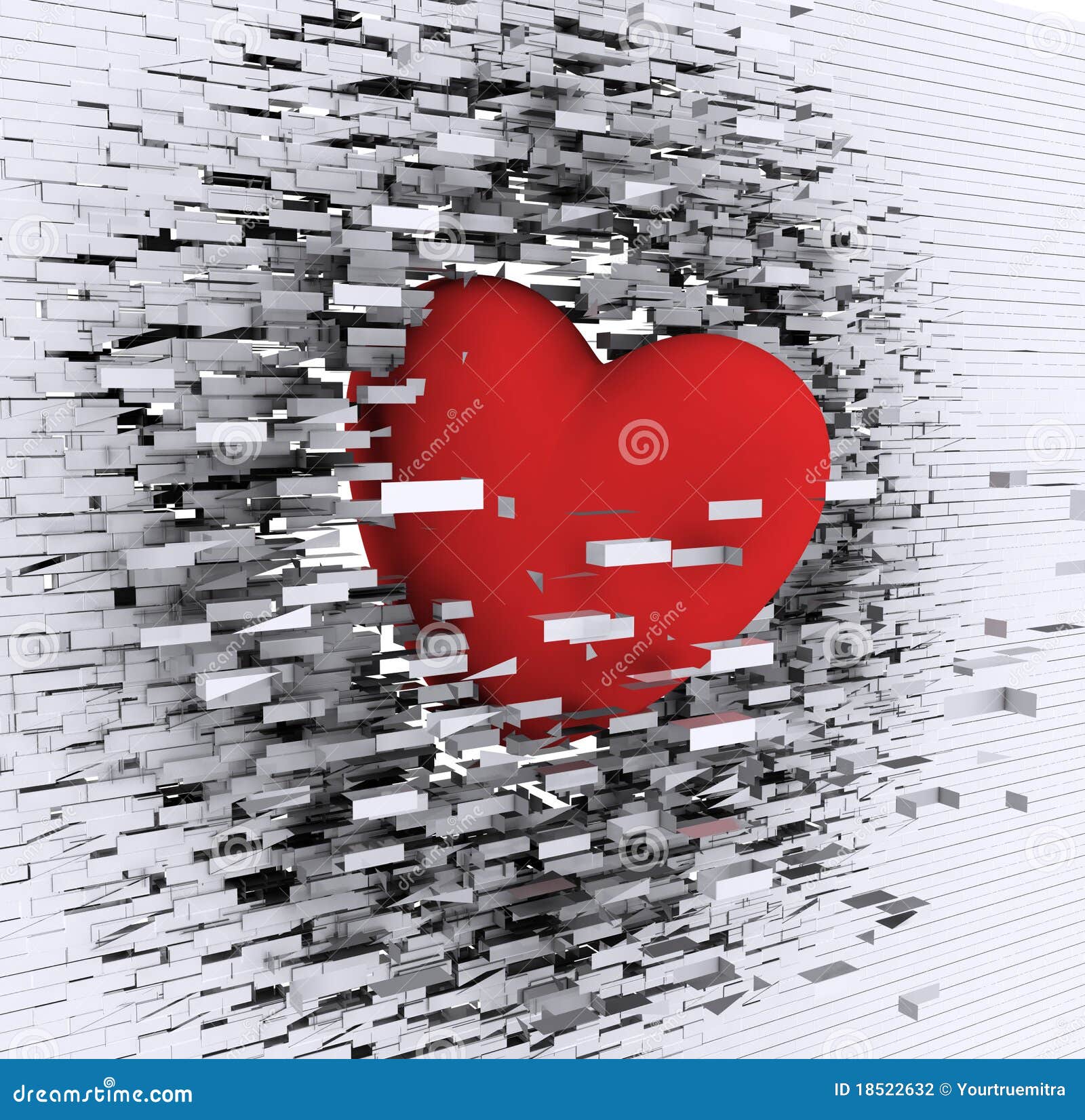 Soft Heart stock illustration. Illustration of isolated - 18522632