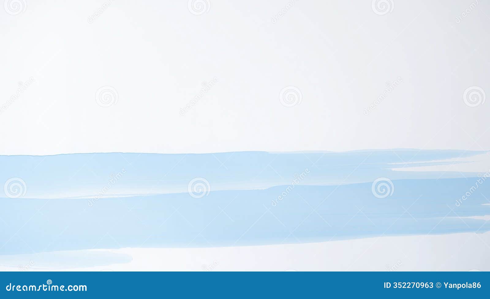Soft Horizontal Blue and White Watercolor Stripes Creating Ethereal ...