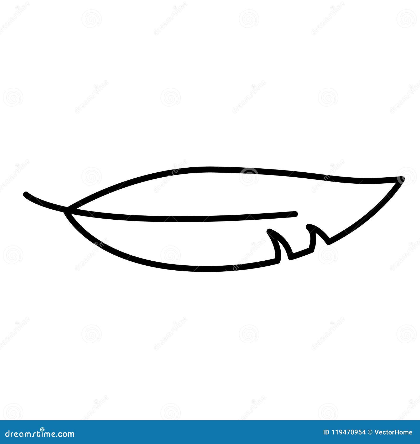 Soft Icon, Vector Illustration. Feather Stock Vector - Illustration of ...