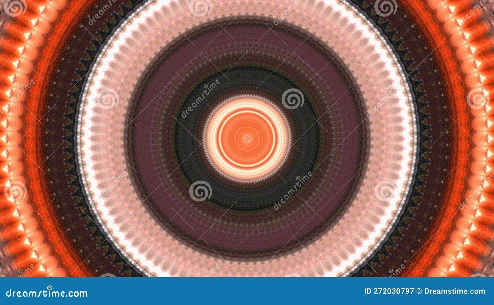 Soft Kaleidoscopic Glow Circle Infinite Zoom Effect Stock Image - Image ...
