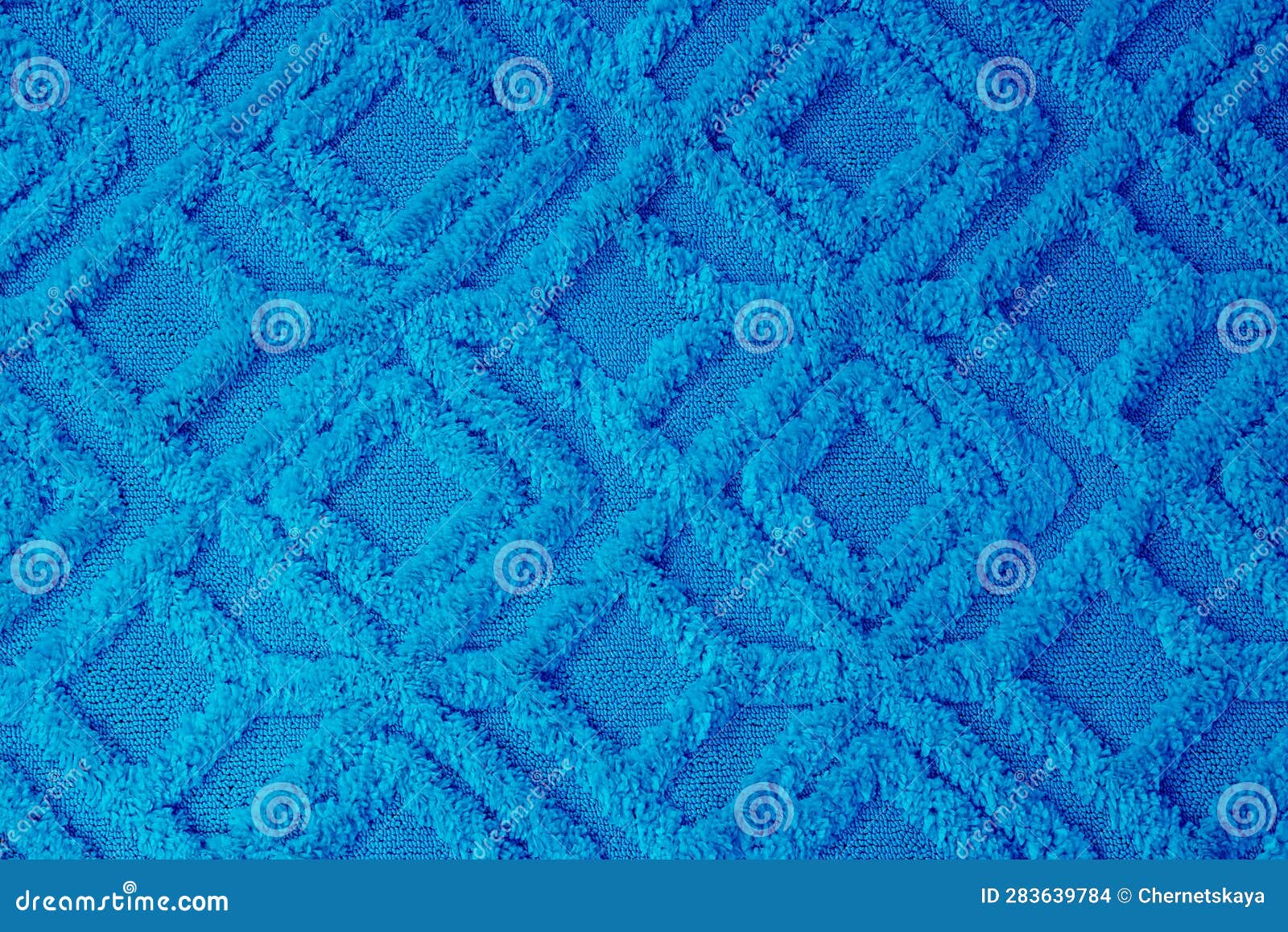 Soft Light Blue Carpet with Pattern As Background, Top View Stock Photo ...