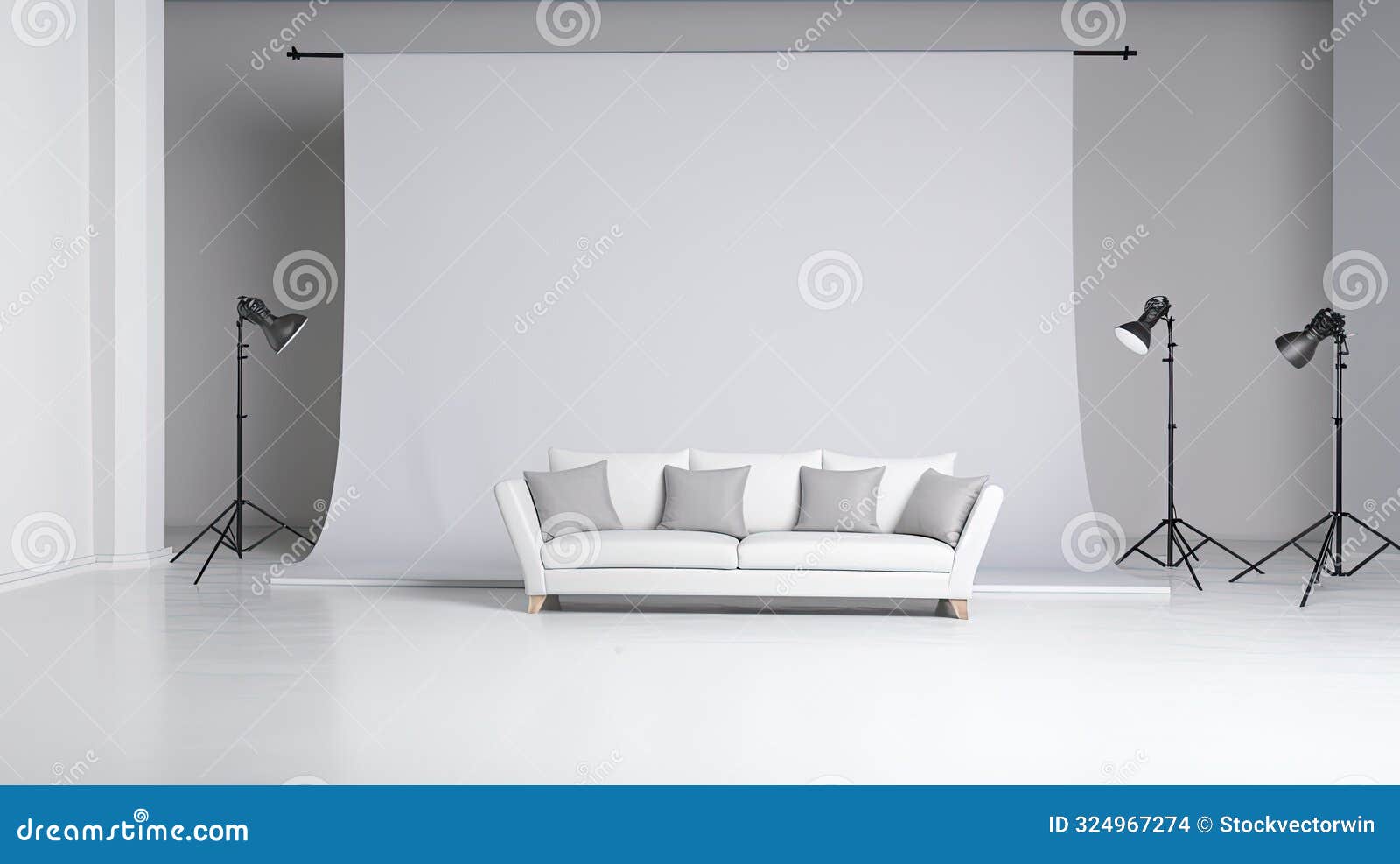 Soft Light Grey Studio Background Stock Illustration - Illustration of ...