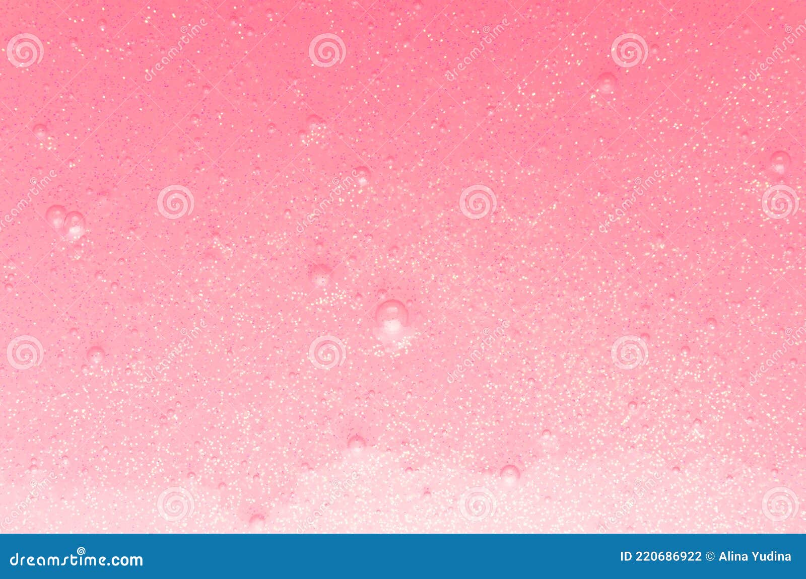 Pink Slime In Champagne Glass. Conceptual Background Pastel Blue ...