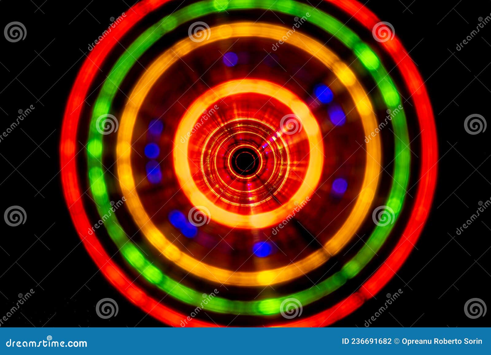 Soft Lights Trails with Multicolored LED Stock Photo - Image of ...