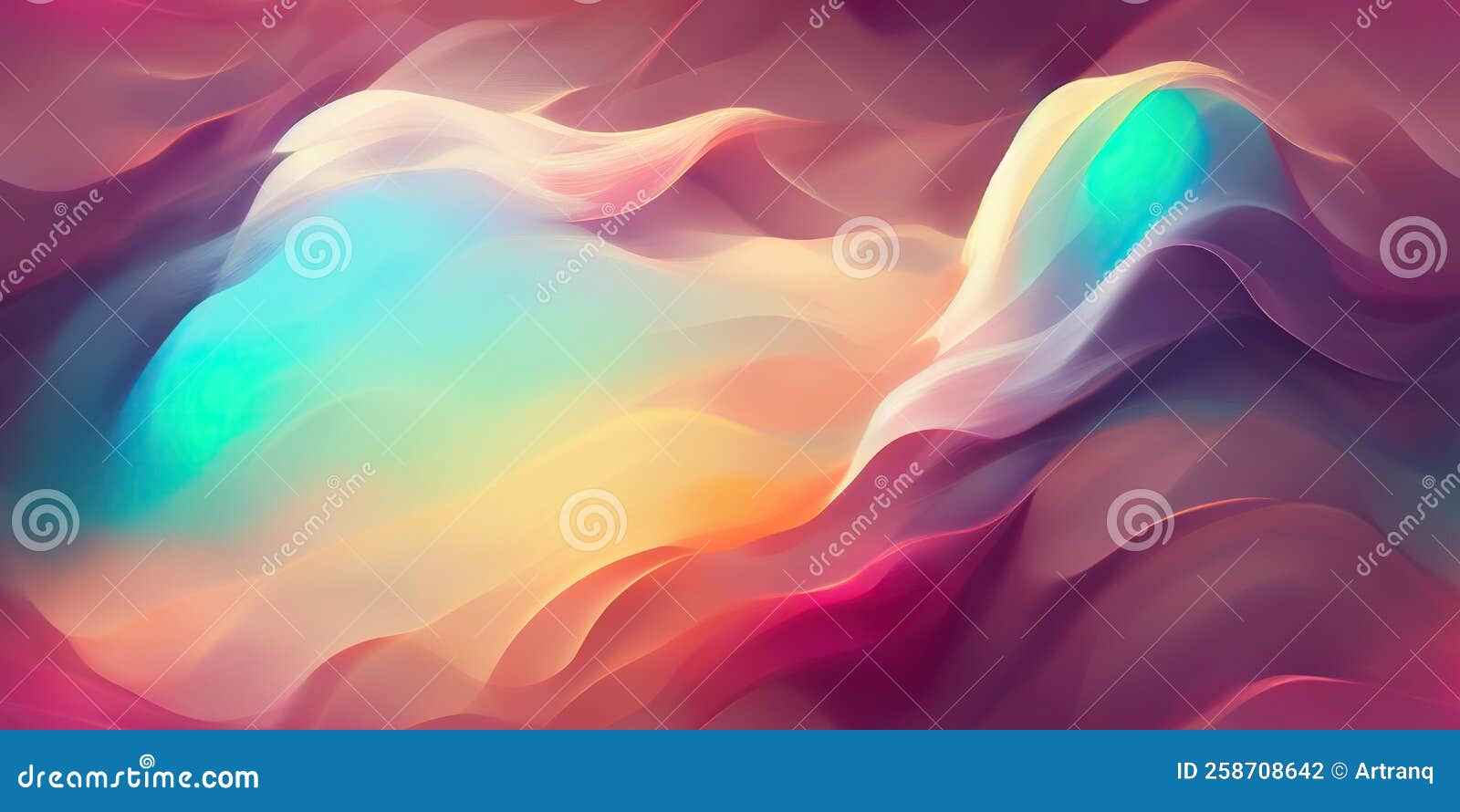 Soft Liquid Flow with a Smooth Texture and Vibrant Wavy Shapes Stock ...