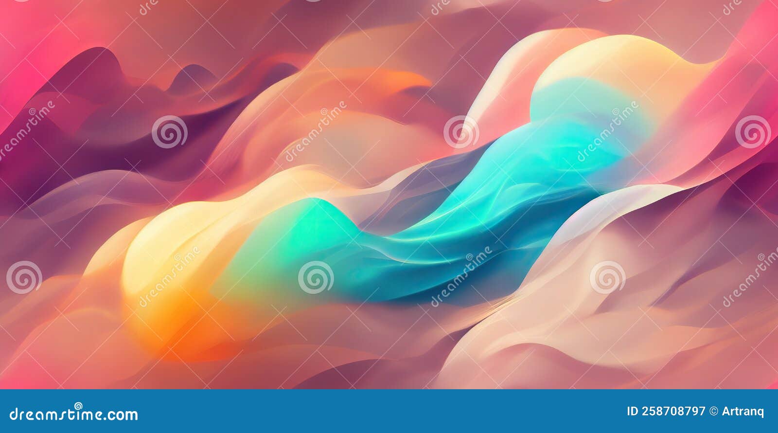Soft Liquid Flow with Smooth Texture and Vivid Wavy Forms Stock ...
