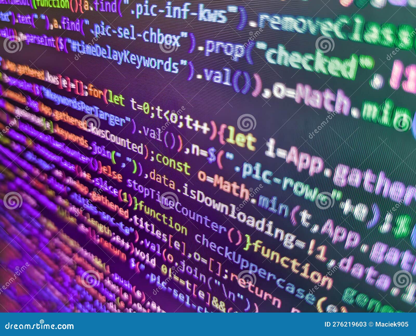 Soft Listing View Website Programming Code Developer Working On Source Codes On Computer At