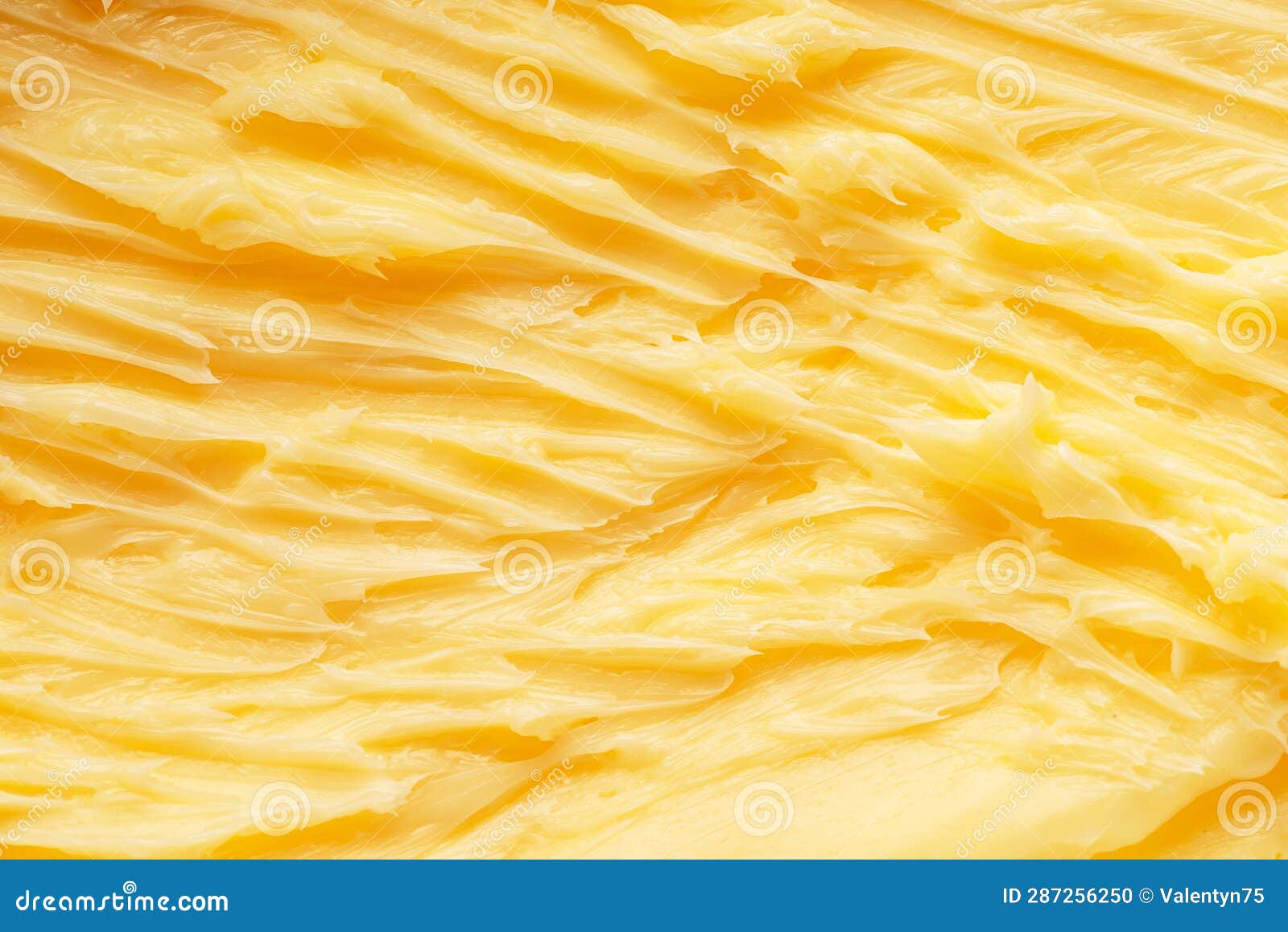 Soft Melted Rippled Butter Surface. Macro Shot Stock Photo - Image of ...
