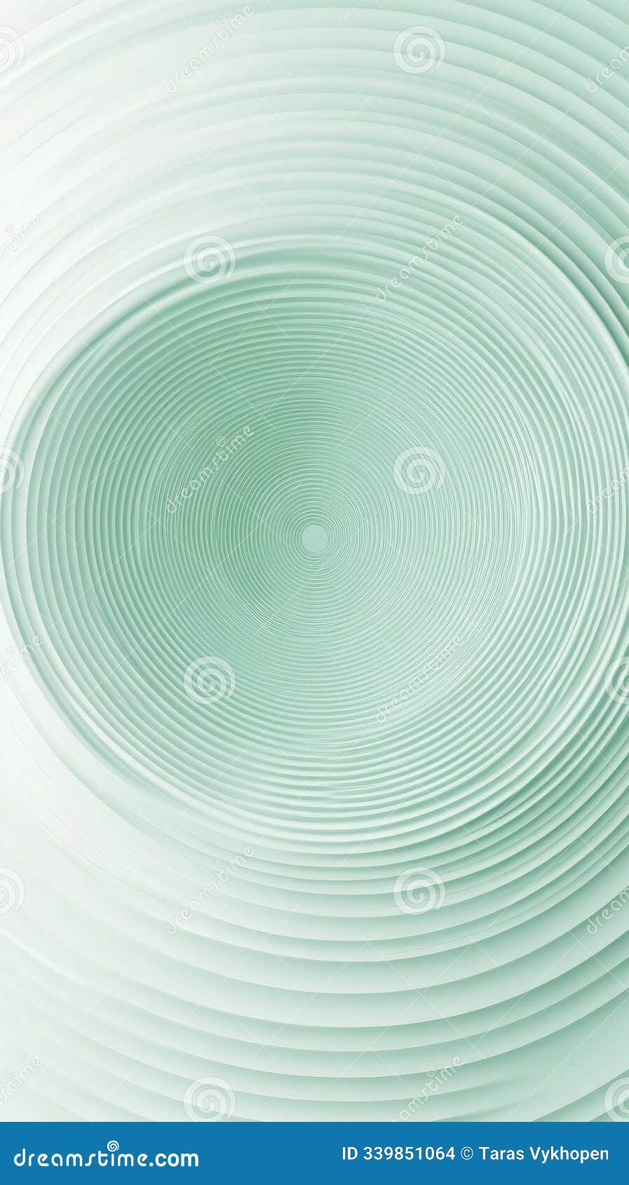 Soft Mint Green Abstract Wallpaper Featuring Circular Geometric ...