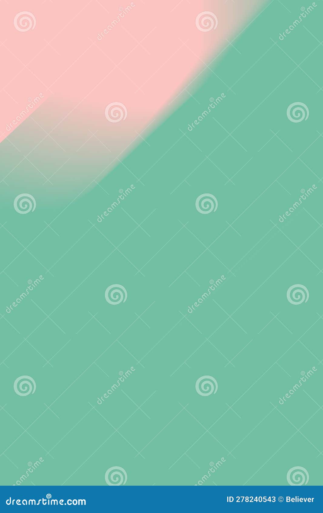 Soft Mint Pink Color Gradient Background. Various Abstract Spots ...