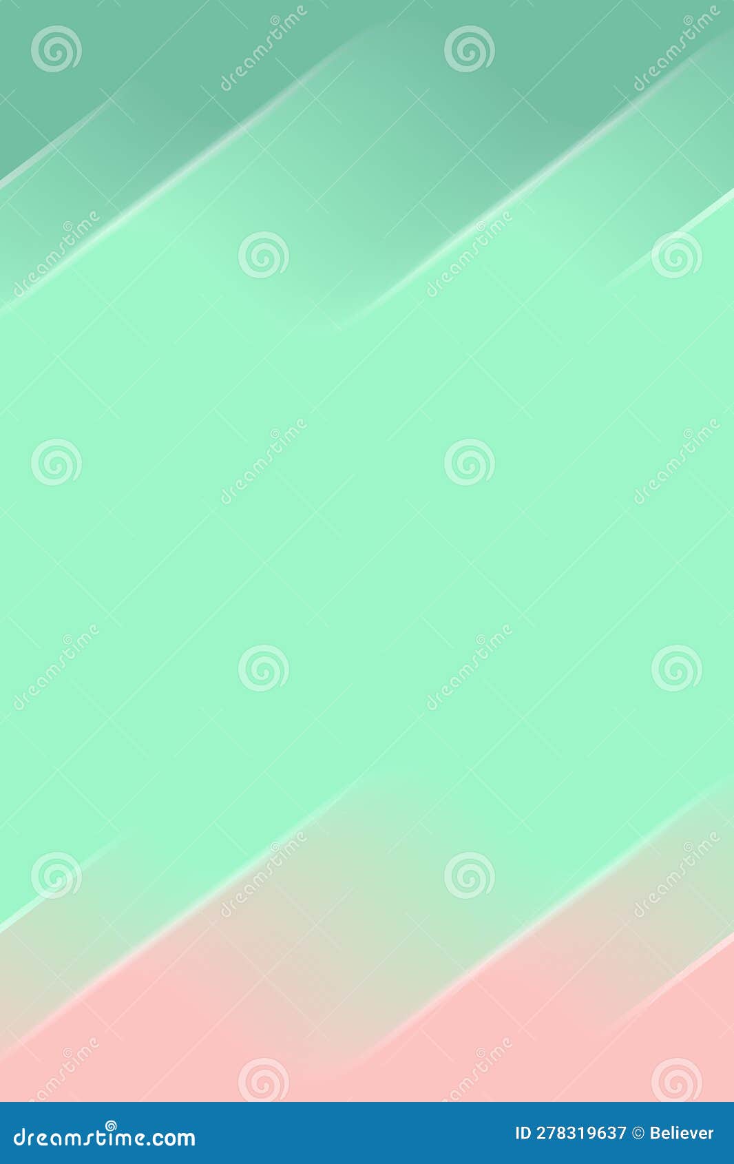 Soft Mint Pink Color Gradient Background. Vertical Image Stock Image ...