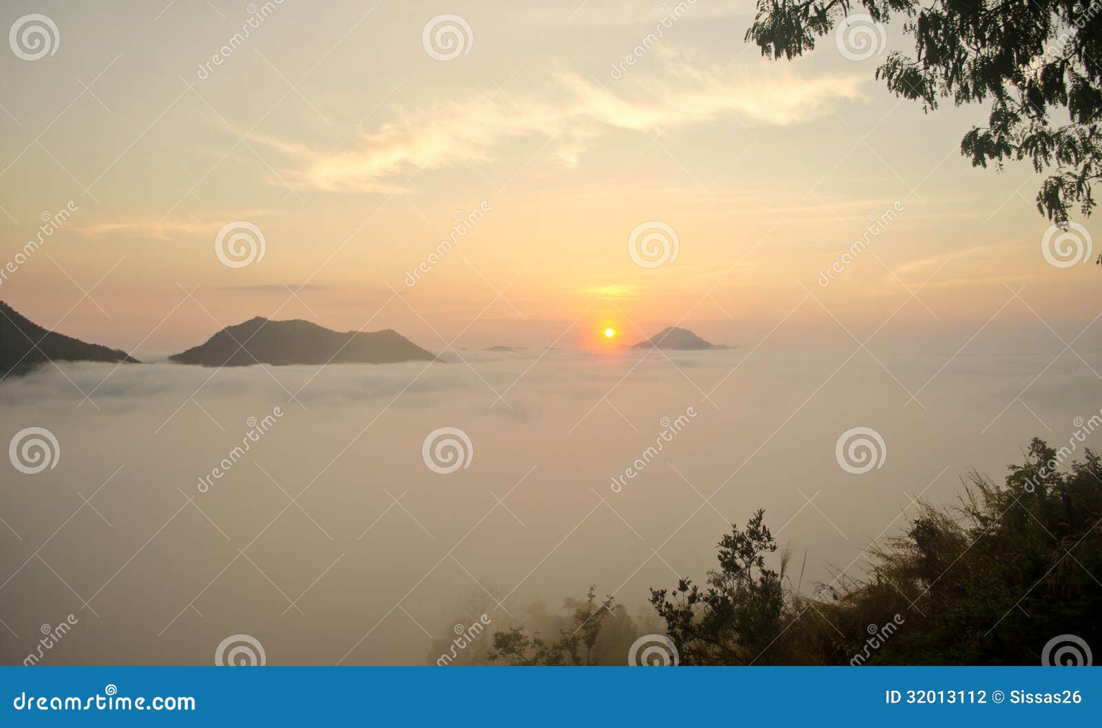 Soft morning stock photo. Image of mountain, cloudscape - 32013112