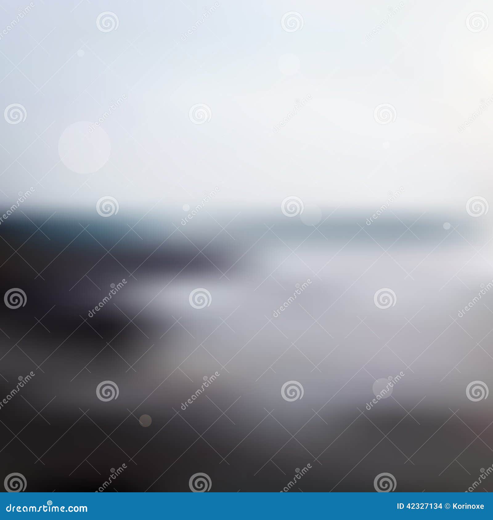 Soft Nature Landscape. Shore With Some Plants And Underwater View With ...