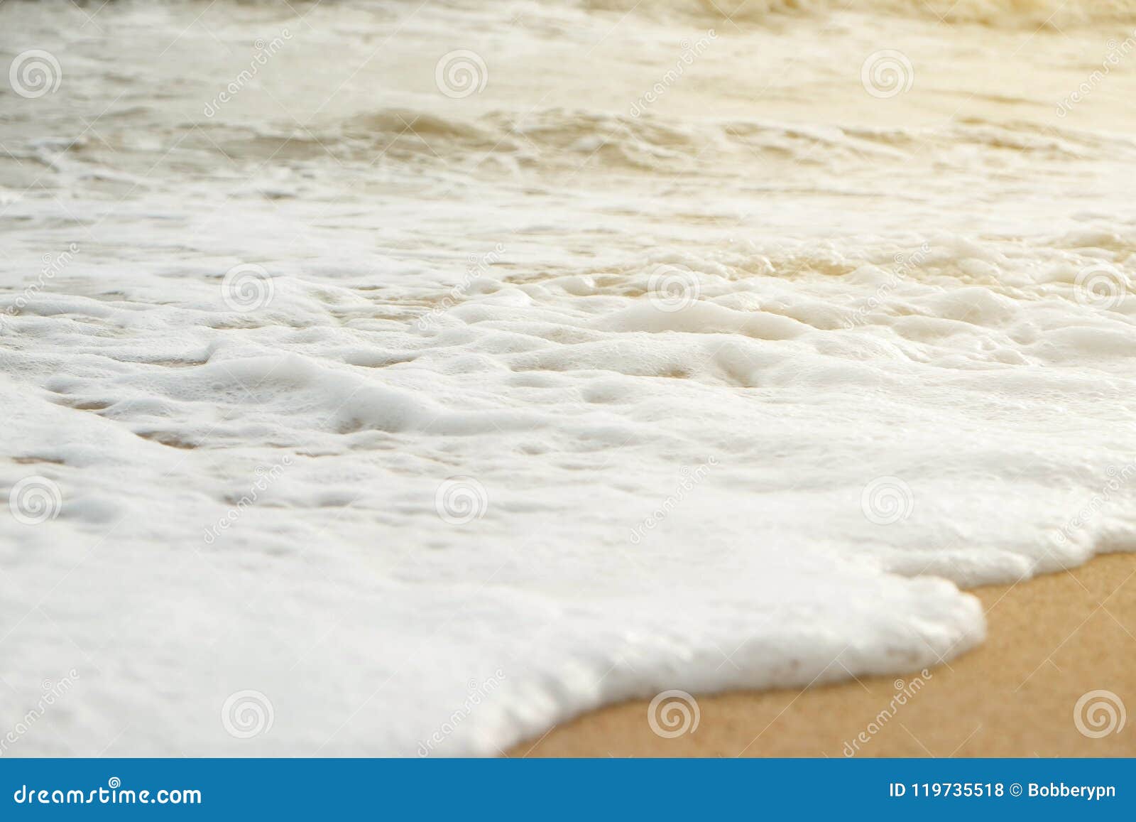 Soft Ocean Wave on Sandy Beach Stock Photo - Image of sandy, aqua ...