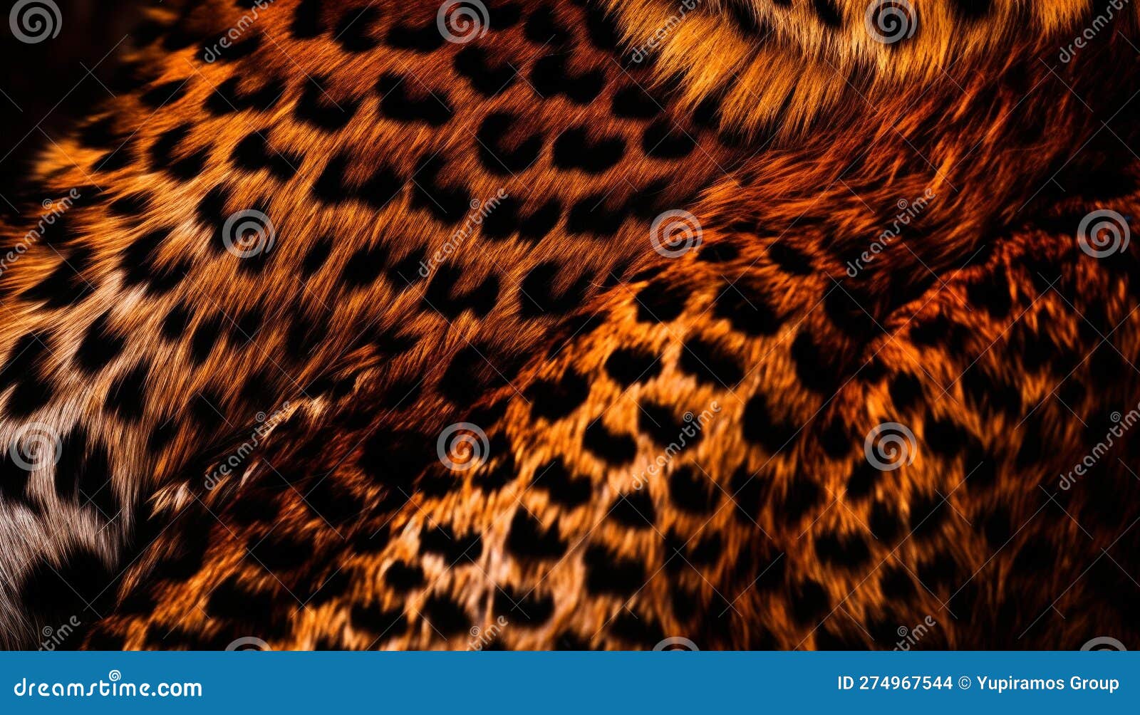 Soft Ocelot Coat with Spotted Fur Pattern Generated by AI Stock ...