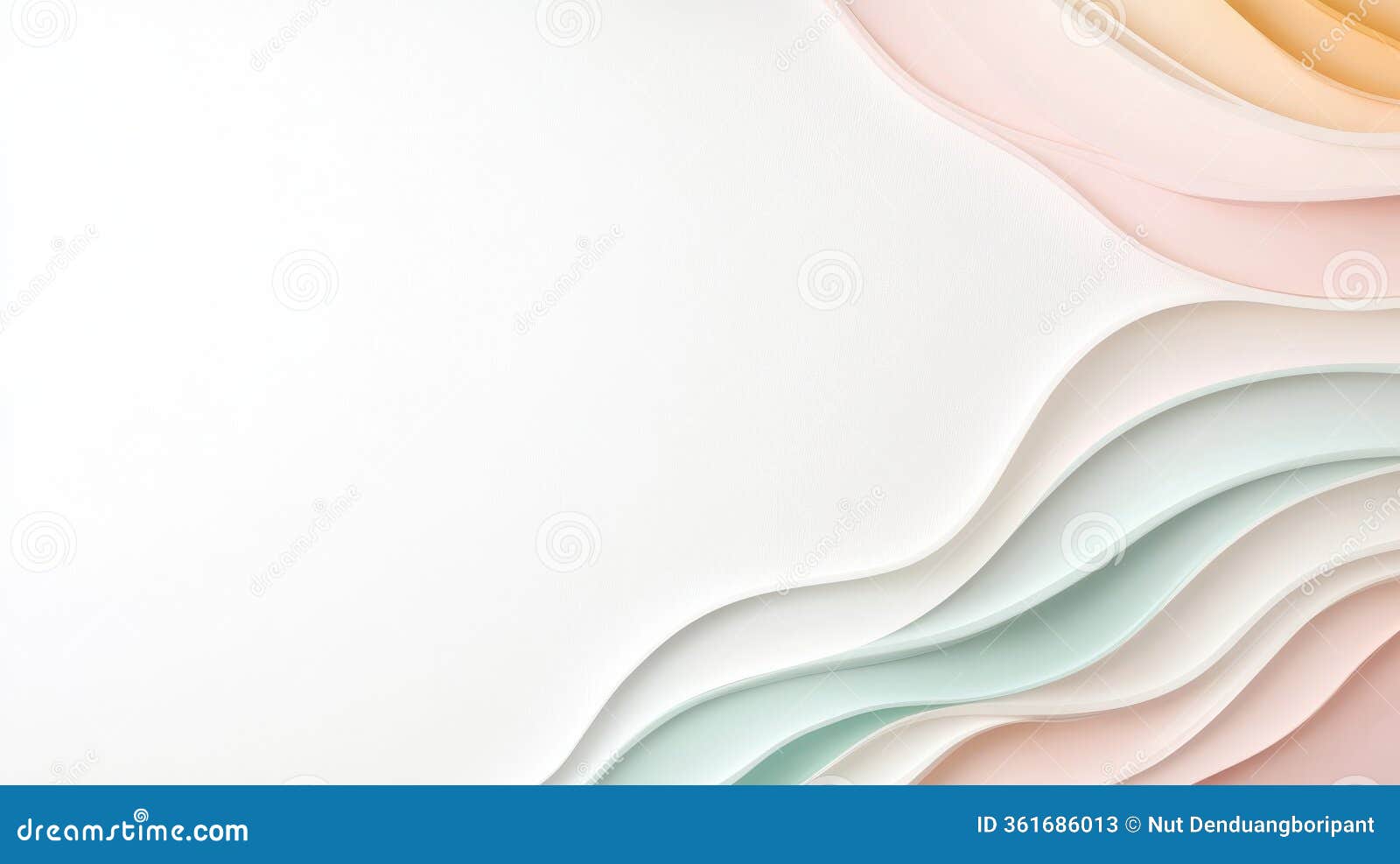Soft Overlapping Organic Shapes in Pastel Colors Create Serene ...