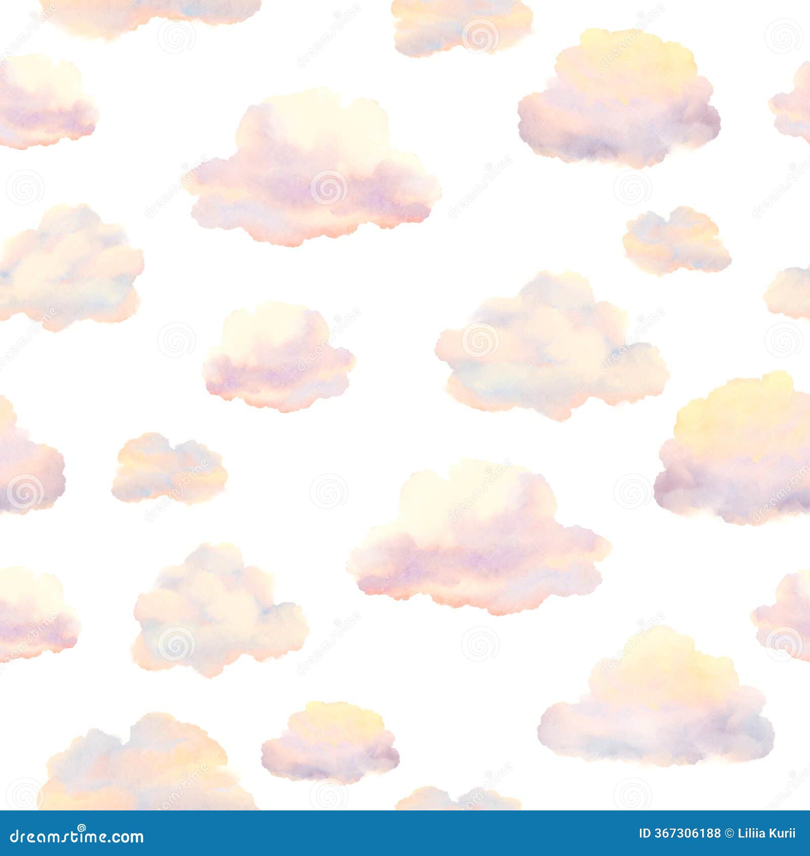 Pastel Clouds Against A Deep Indigo Sky At Sunset Royalty-Free Stock ...