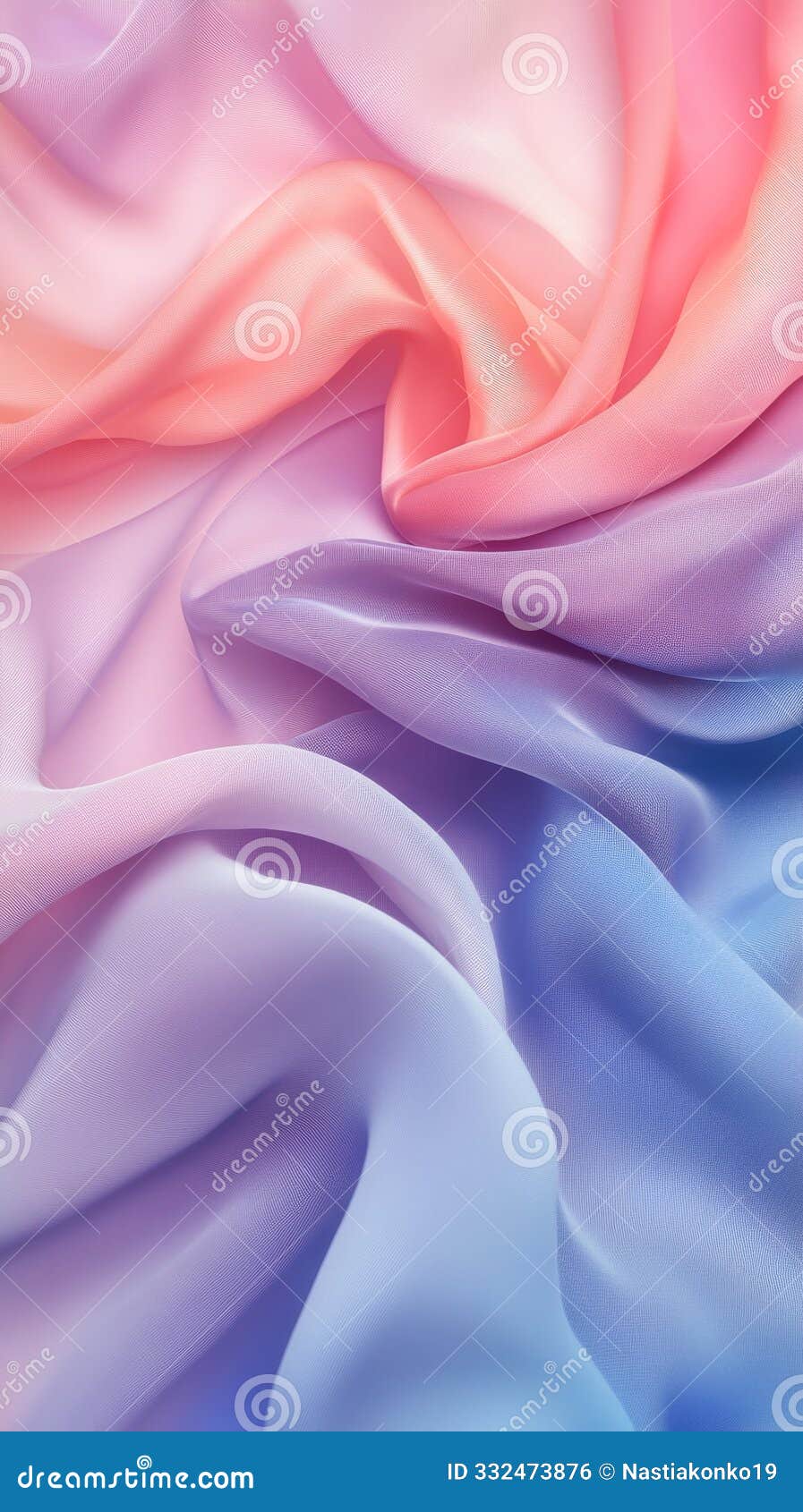 Soft Pastel Colored Fabric with Gradient Folds, Abstract Background ...