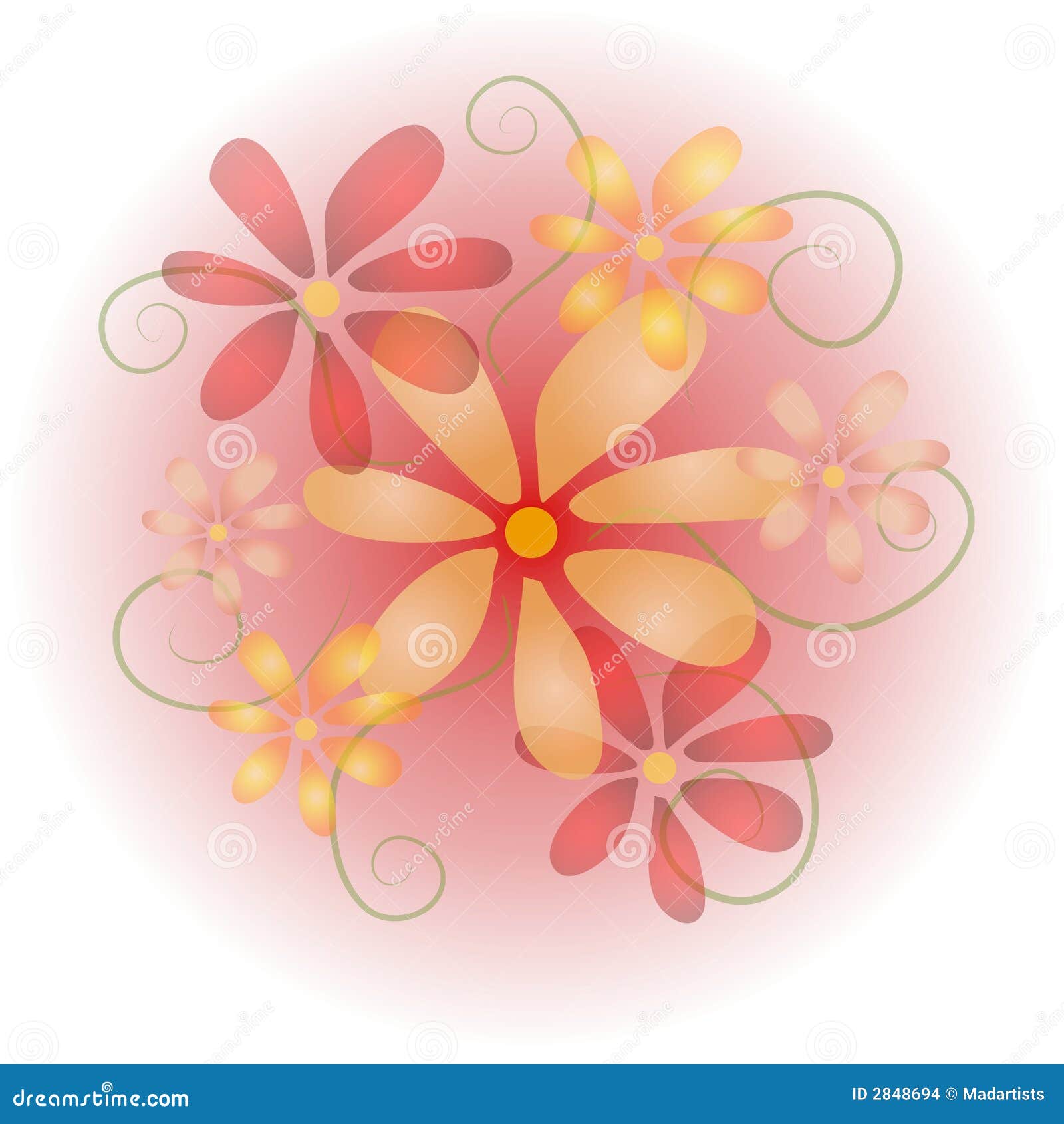Soft Pastel Flowers Pink 2 Stock Illustrations – 13 Soft Pastel Flowers ...