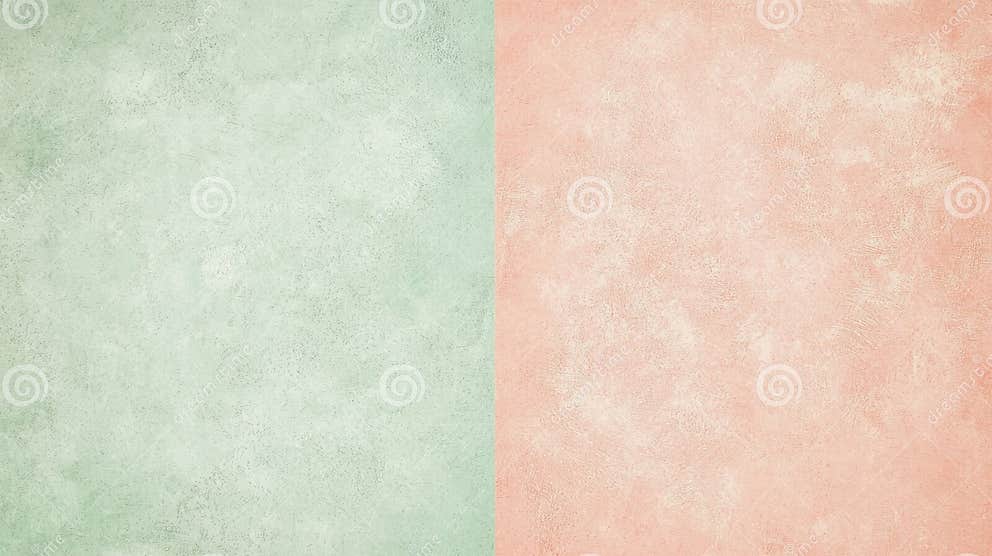 Soft Pastel Green and Pink Textured Background Creating a Split Effect ...