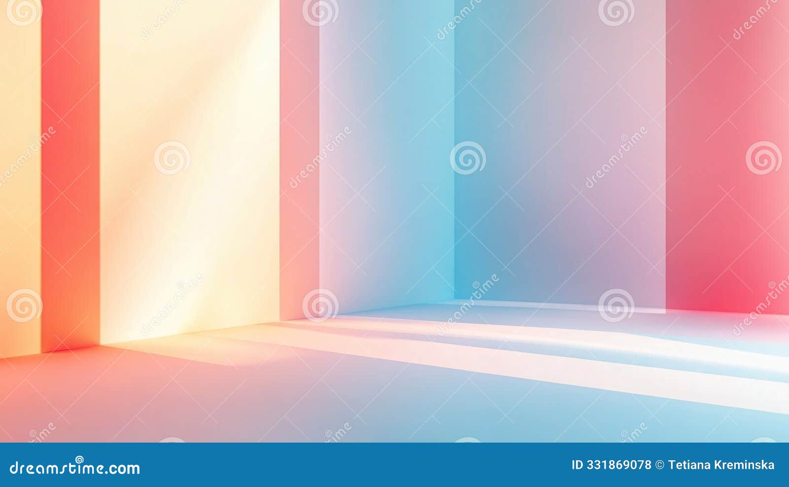 Soft Pastel Minimalist Background with Large Negative Space for Text ...