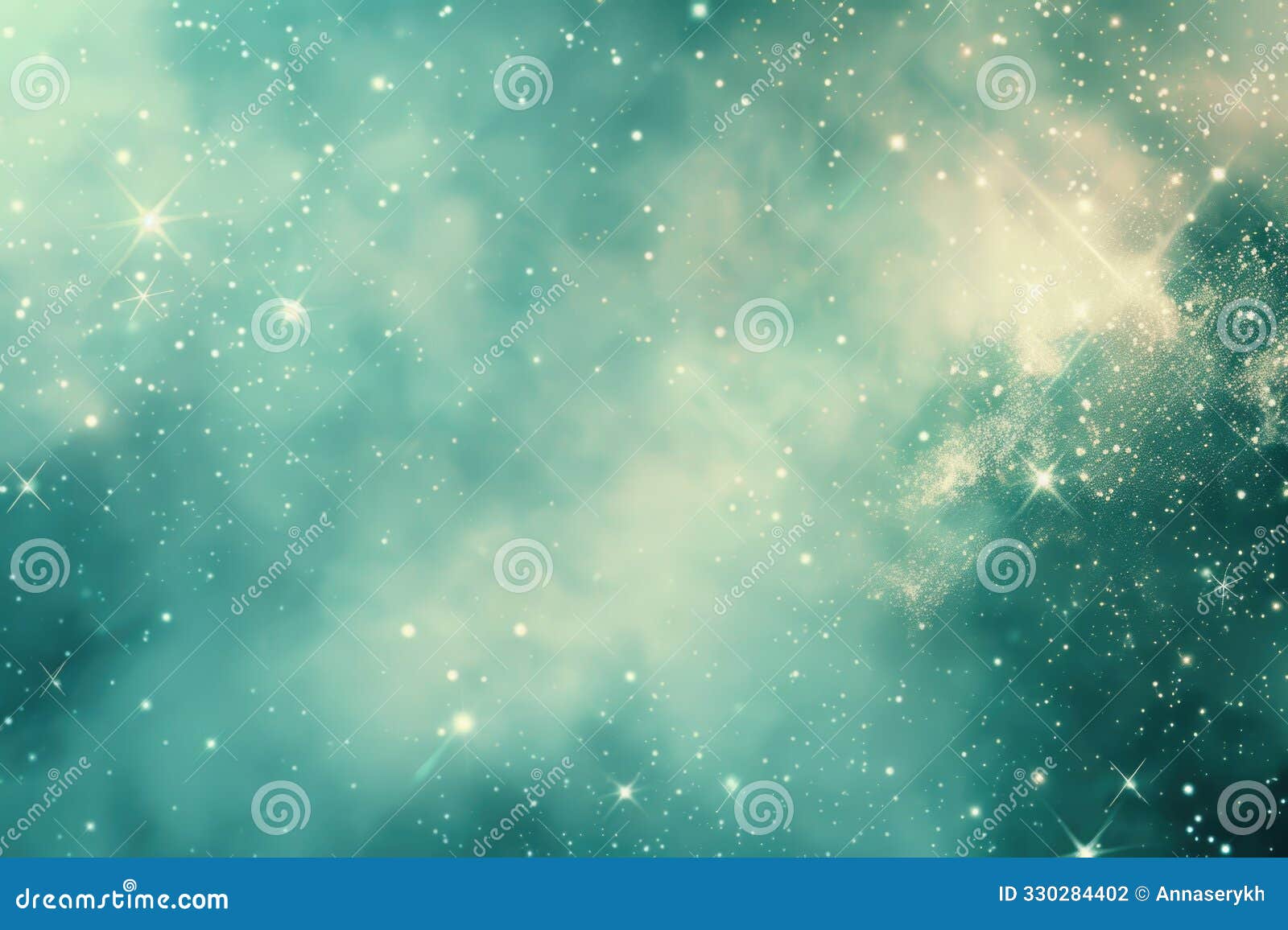 Soft Pastel Mint Background with Sparkling Stars - Ideal for Design ...