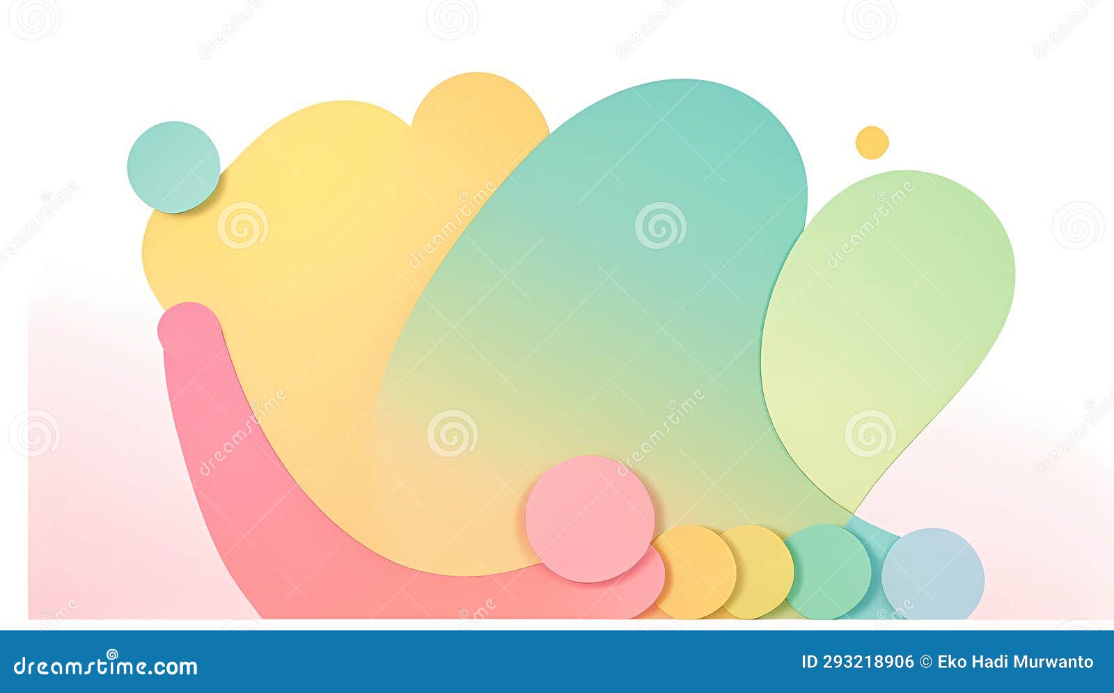 Soft Pastel Tones in Abstract PowerPoint Background Stock Illustration ...
