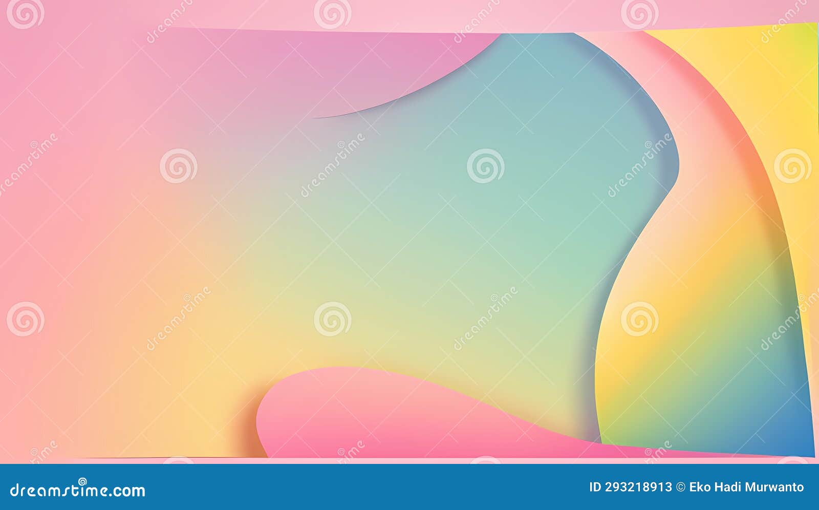 Soft Pastel Tones in Abstract PowerPoint Background Stock Illustration ...