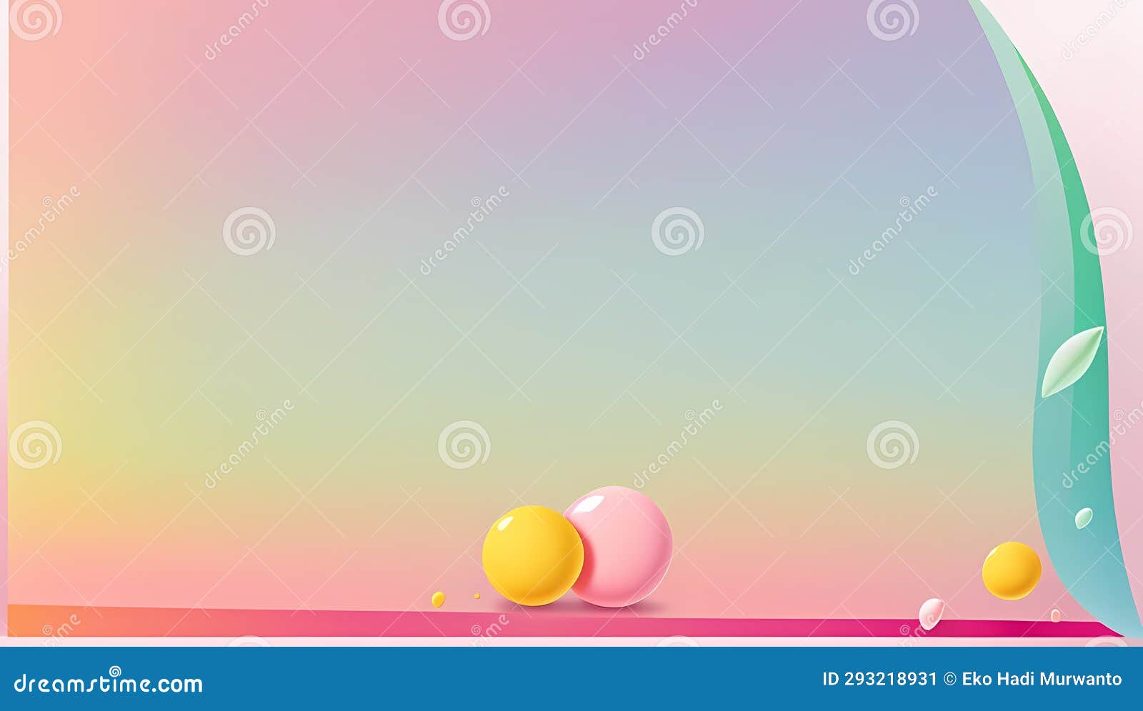 Soft Pastel Tones in Abstract PowerPoint Background Stock Illustration ...