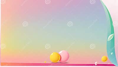 Soft Pastel Tones in Abstract PowerPoint Background Stock Illustration ...