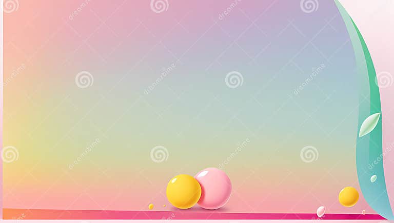 Soft Pastel Tones in Abstract PowerPoint Background Stock Illustration ...