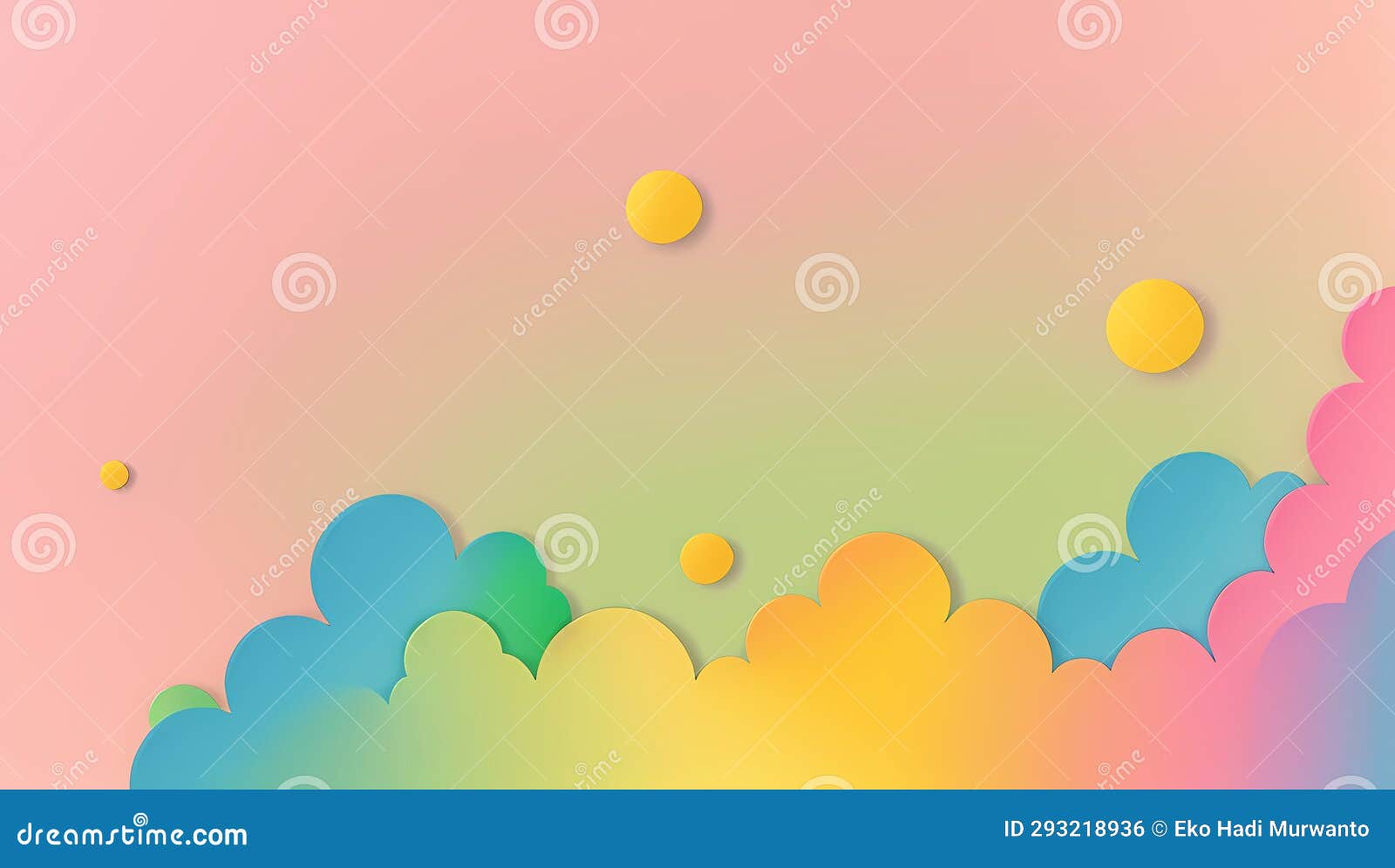 Soft Pastel Tones in Abstract PowerPoint Background Stock Illustration ...