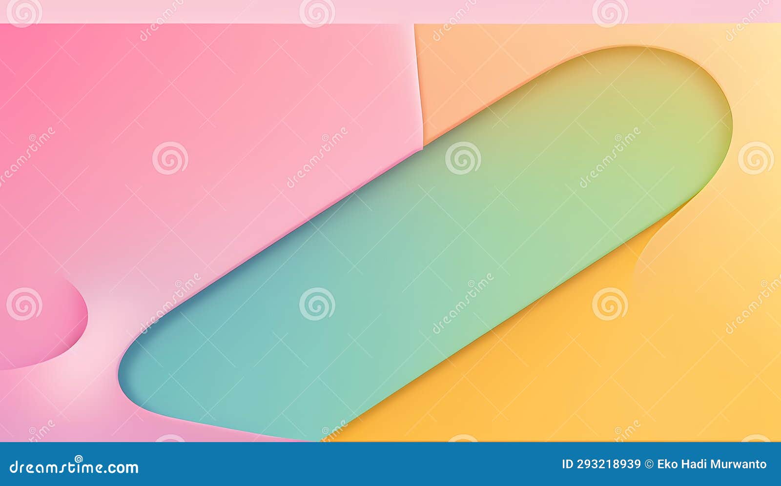 Soft Pastel Tones in Abstract PowerPoint Background Stock Illustration ...