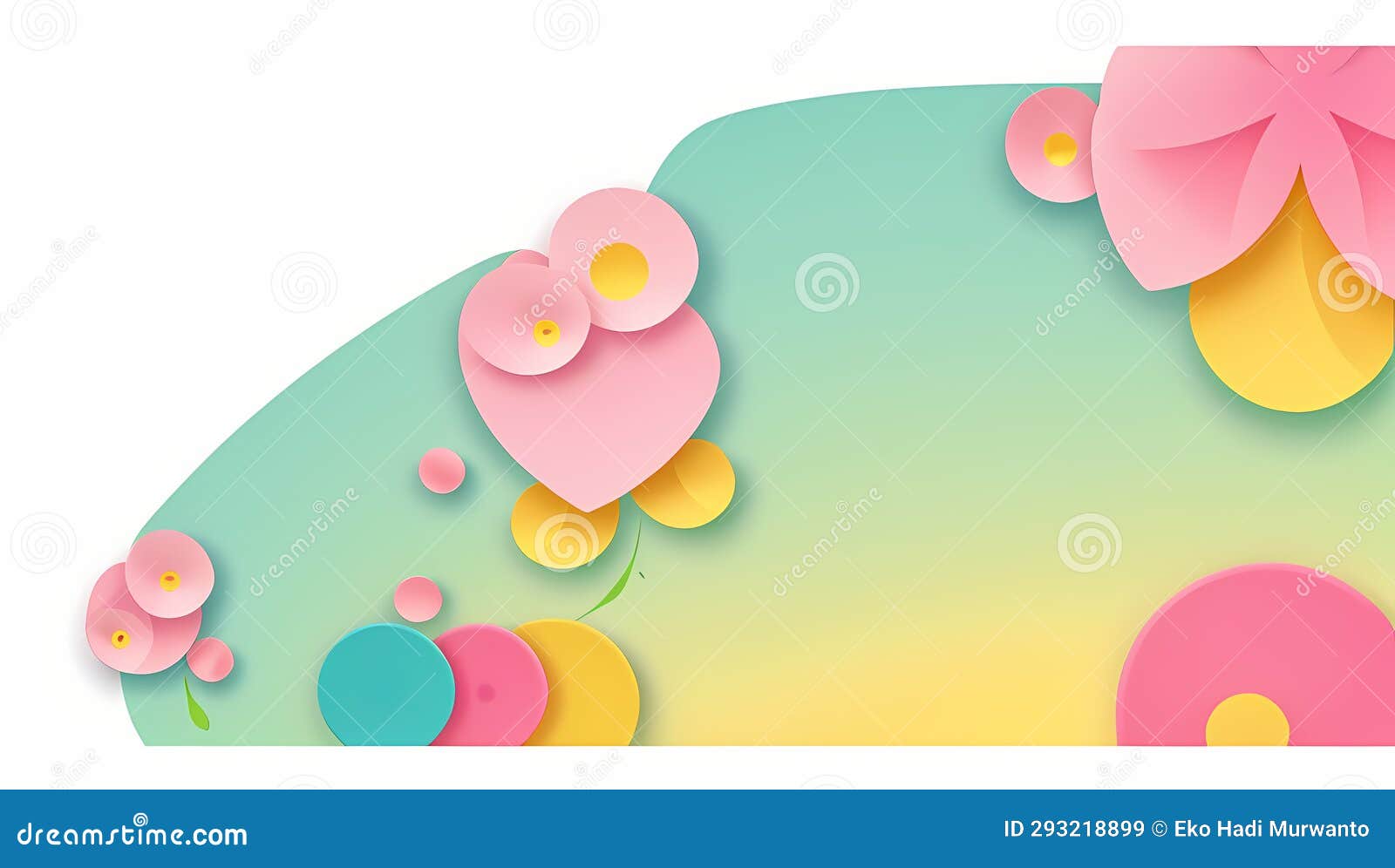 Soft Pastel Tones in Abstract PowerPoint Background Stock Illustration ...