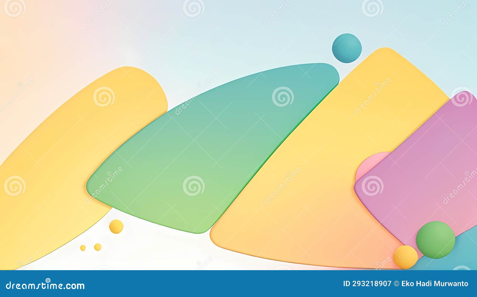 Soft Pastel Tones in Abstract PowerPoint Background Stock Illustration ...