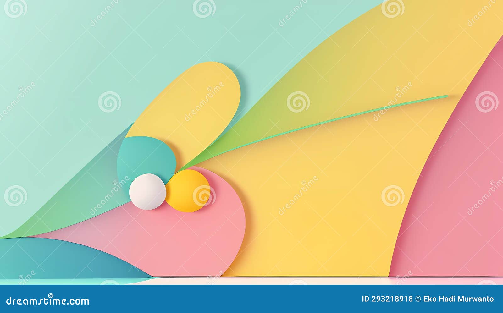 Soft Pastel Tones in Abstract PowerPoint Background Stock Illustration ...