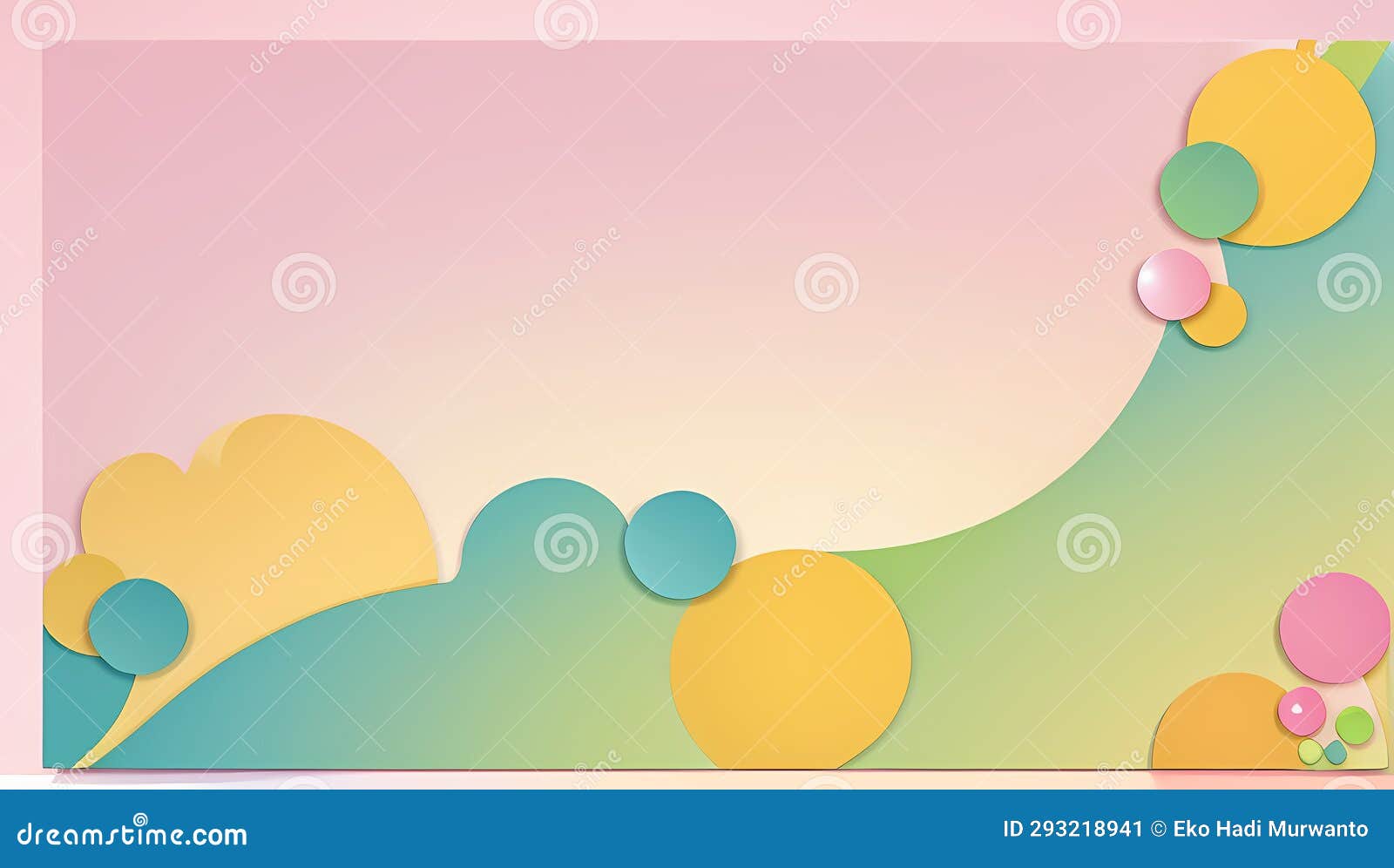 Soft Pastel Tones in Abstract PowerPoint Background Stock Illustration ...
