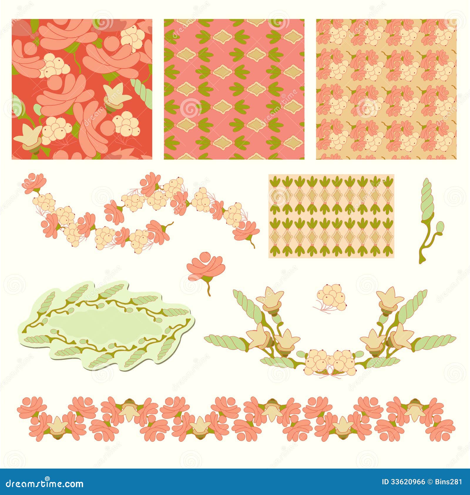 Soft patterns stock vector. Illustration of beautiful - 33620966