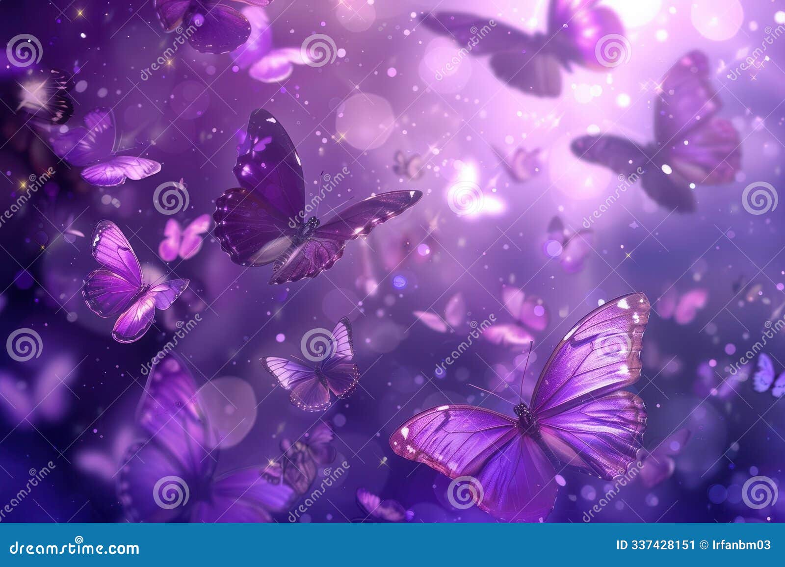 Tranquil Purple Butterfly Background. Nature-inspired Concept Stock ...