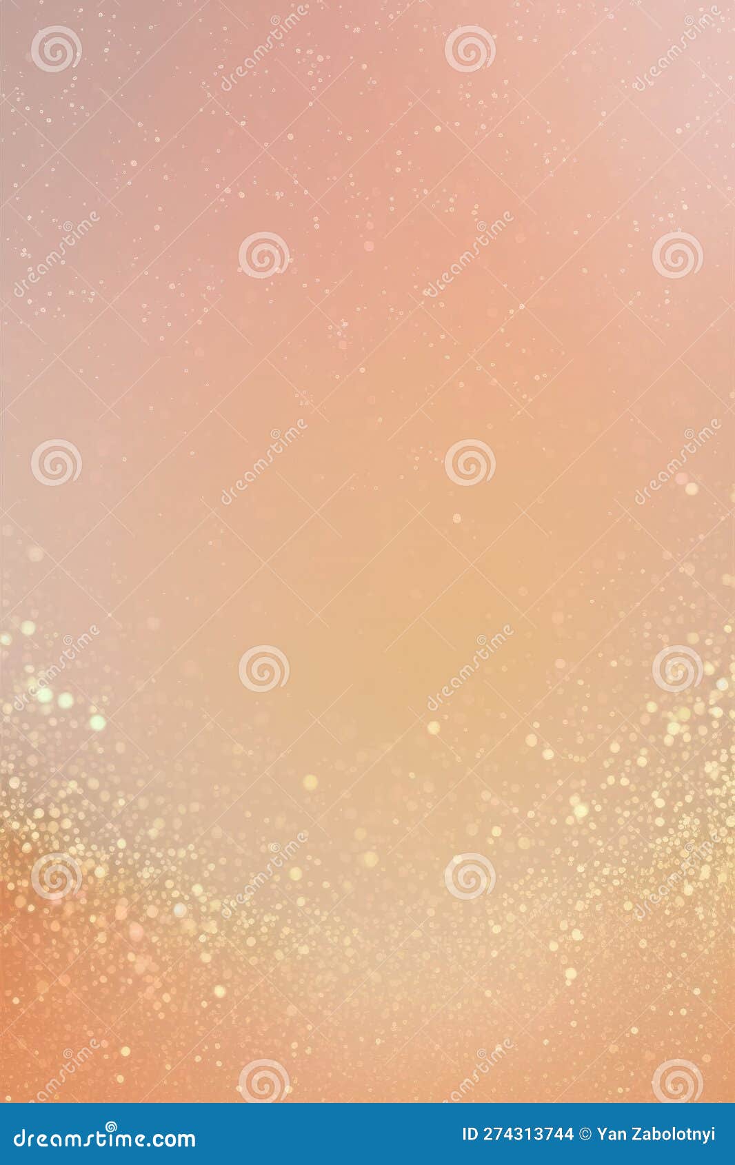 Soft Peach Background Glitter Silhouettes Vertical Mobile Postcard ...