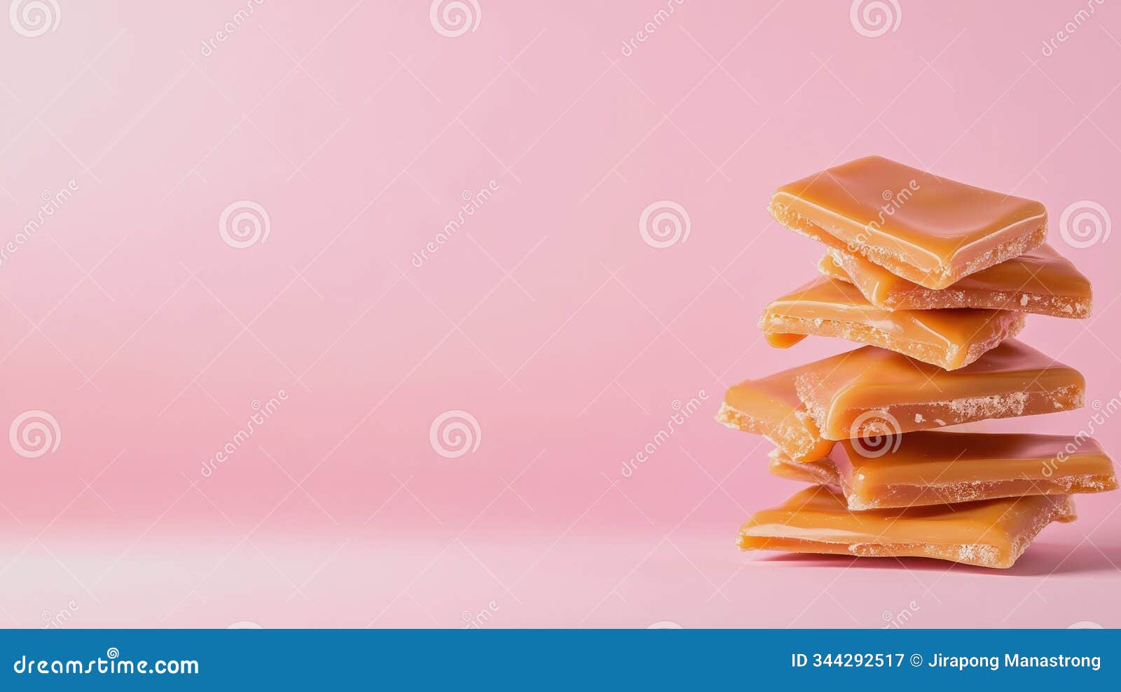 Soft Peanut Brittle Stacked on Smooth Background Stock Image - Image of ...