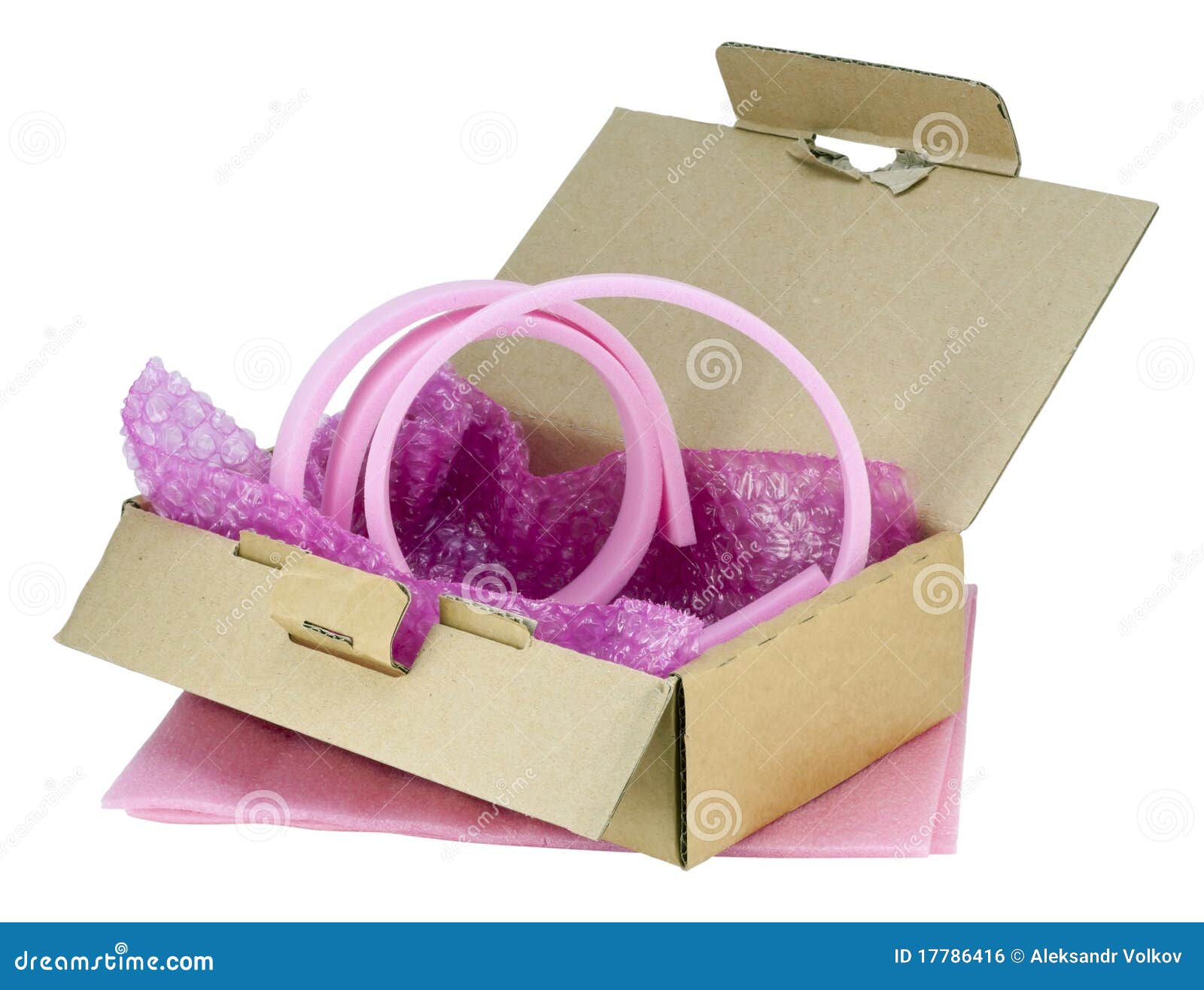 Soft Pink Industrial Packing Stock Photo - Image of isolated, empty ...