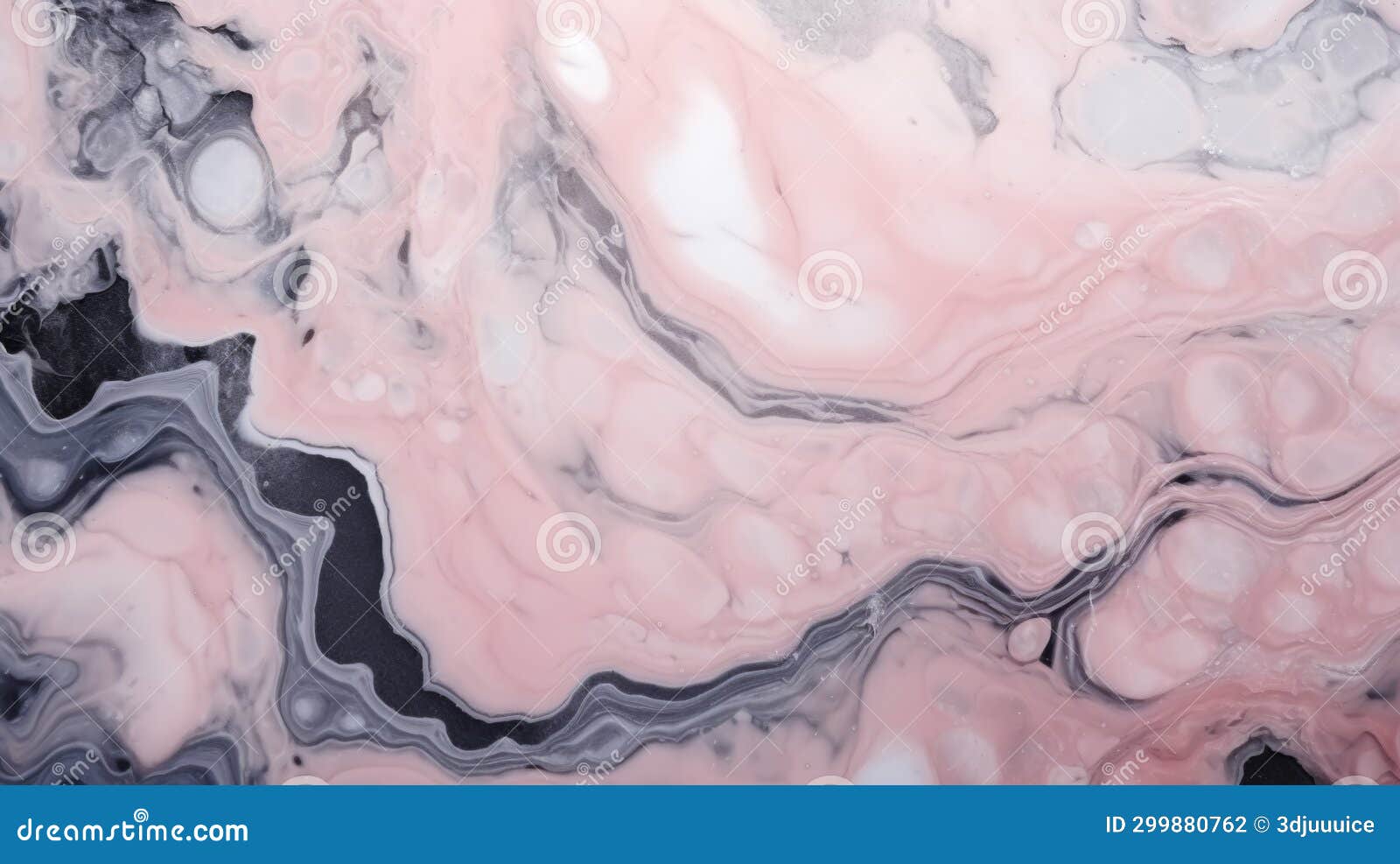 Soft Pink Marble with Obsidian Horizontal Background. Stock ...