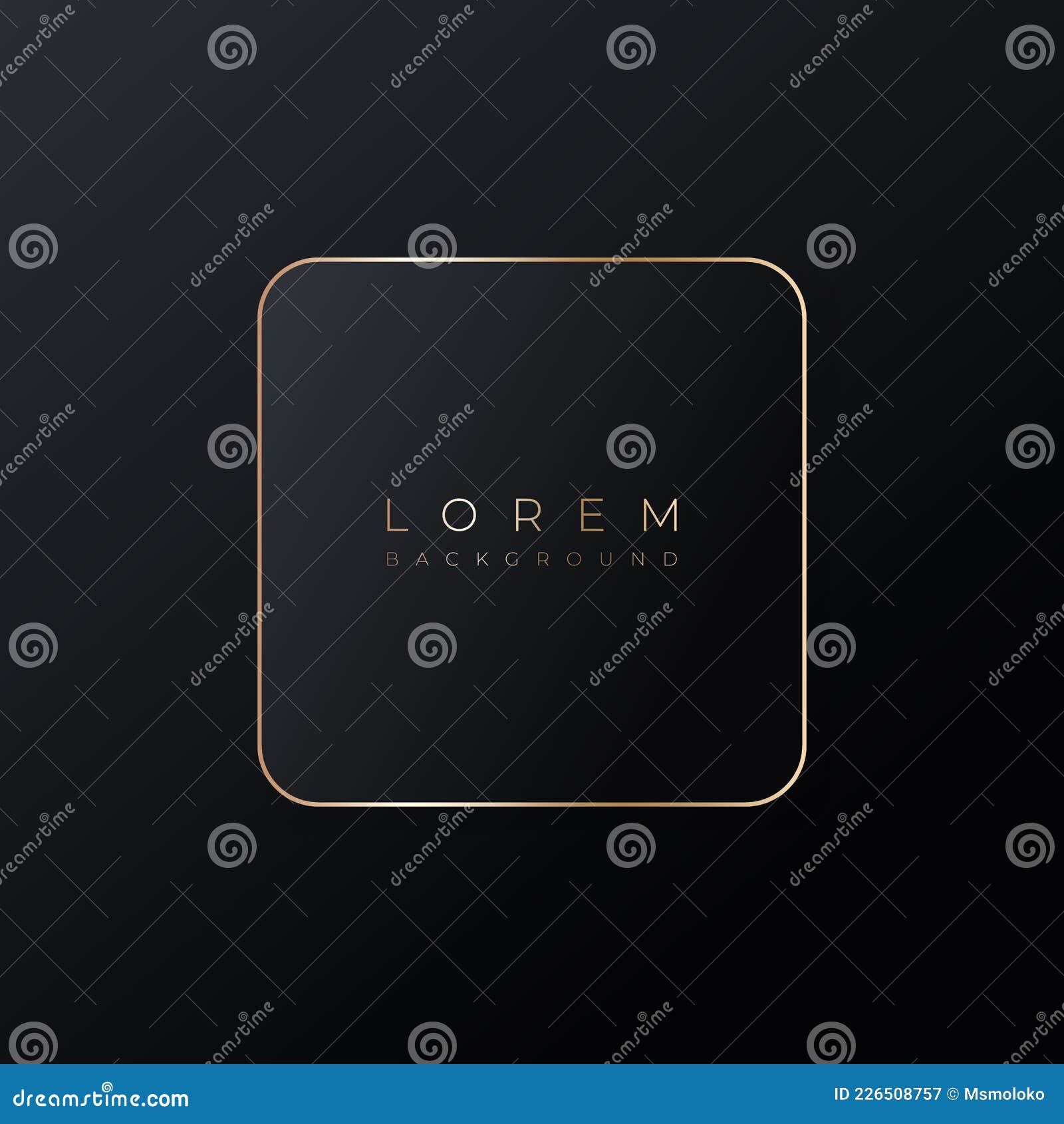 Soft Pink Square 3d Background Shape with Gold Frame. Stock Vector ...