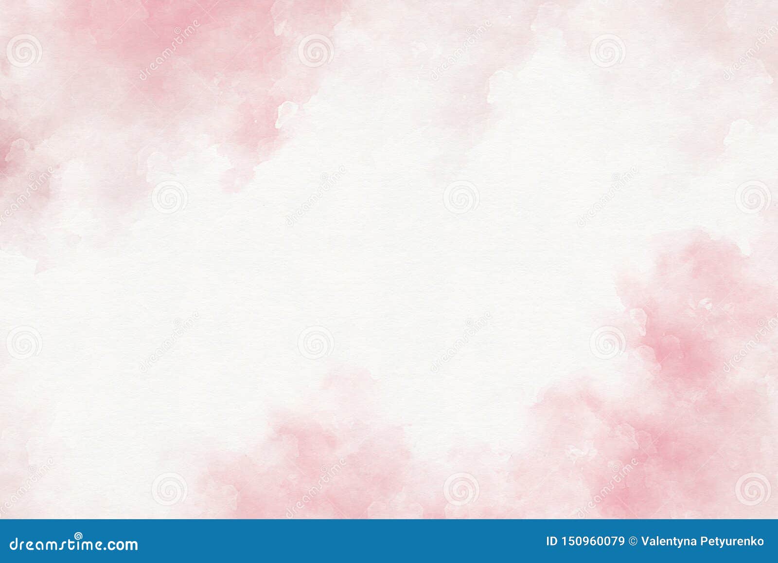 Soft Pink Watercolor Splash. Abstract Textured Gradient on White ...