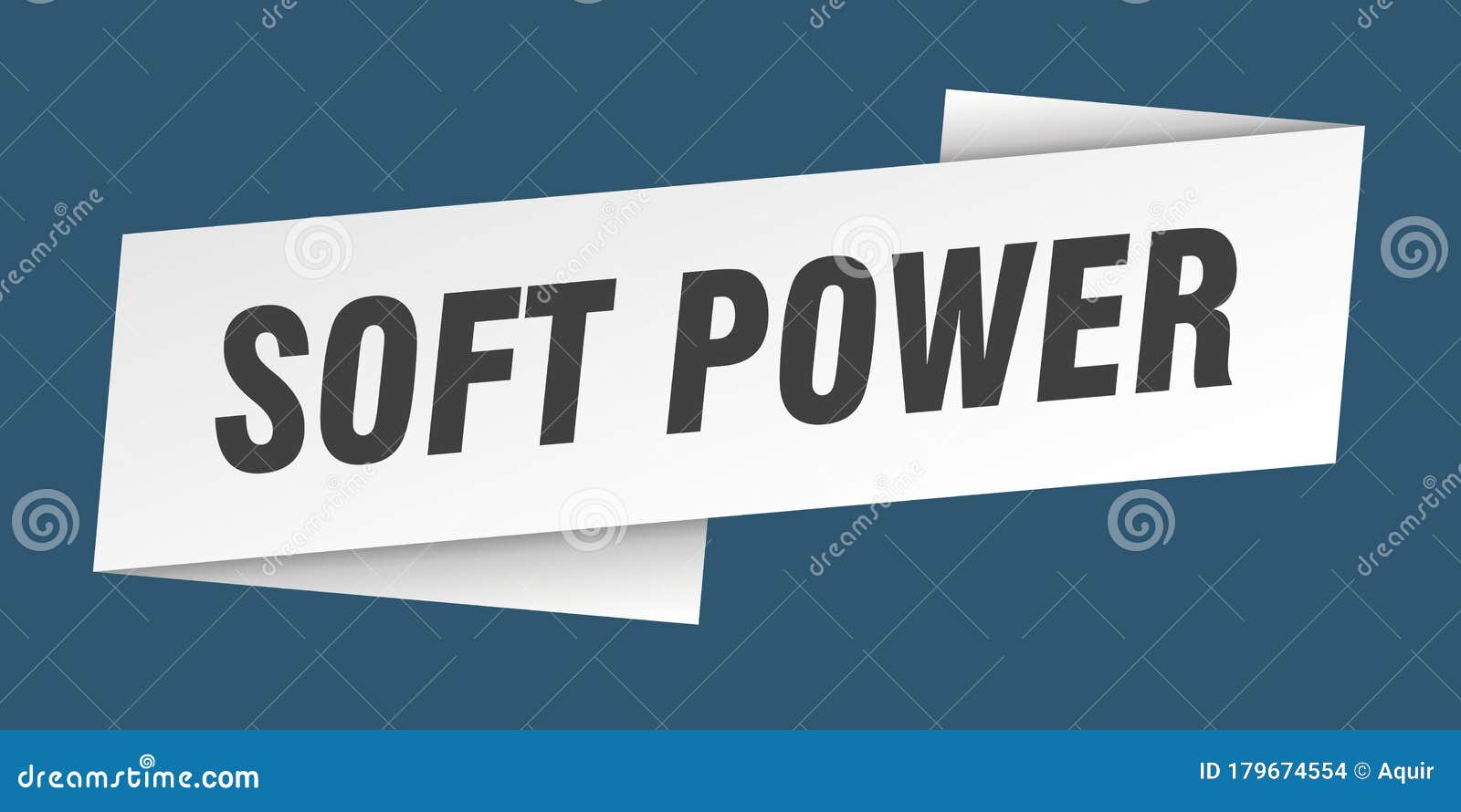 Soft Power Banner Template. Soft Power Ribbon Label Stock Vector ...