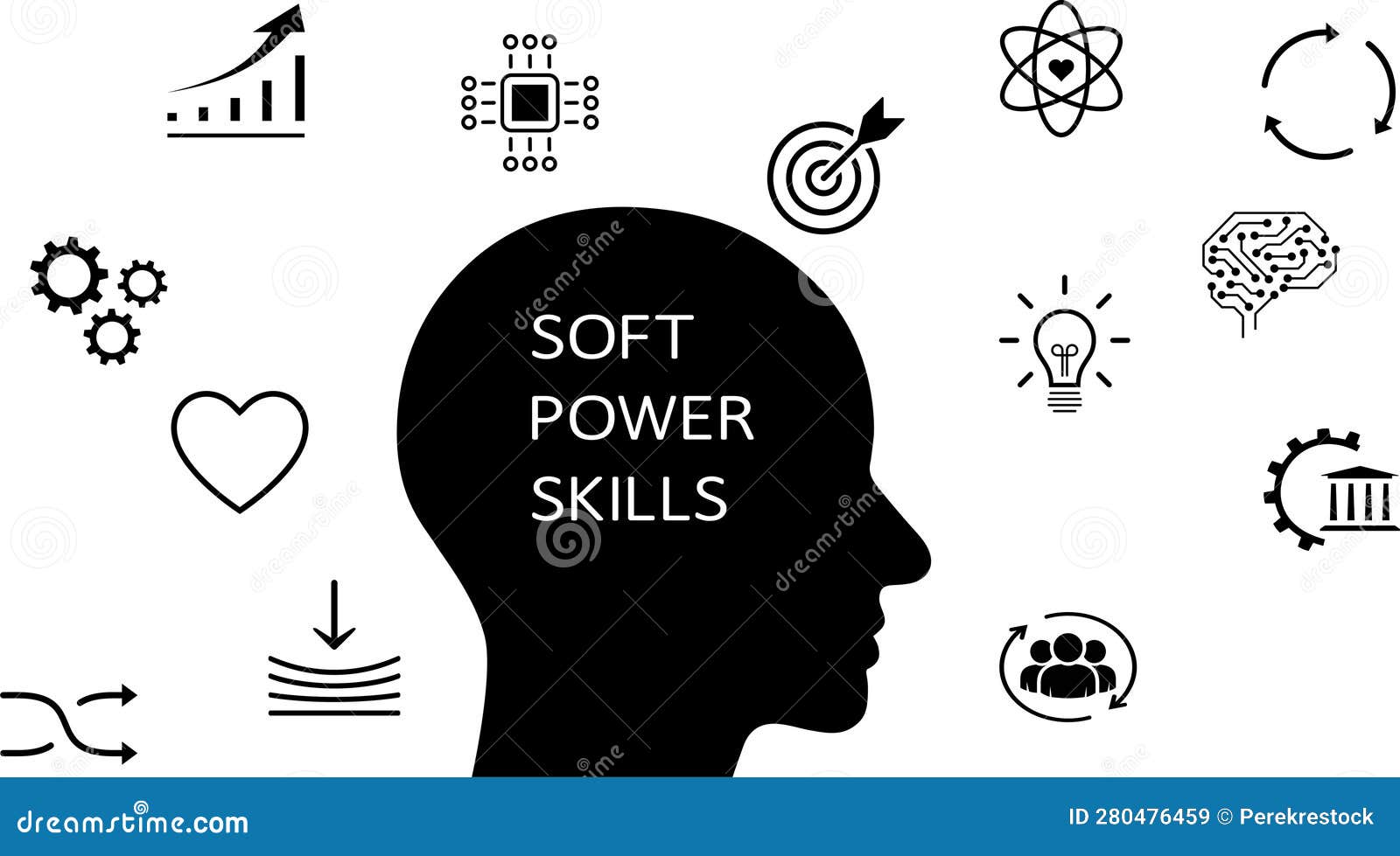 Soft Power Skills As a Business Development Concept Stock Vector ...