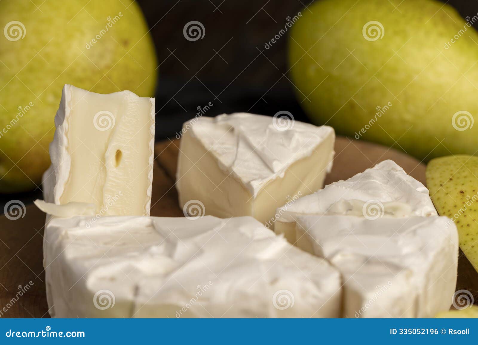 Soft Processed Cheese with Edible White Mold Stock Photo - Image of ...