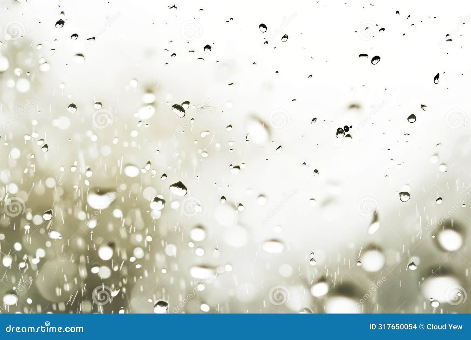 Soft Rain Falling Against a Soft Transparent White Background, Adding ...